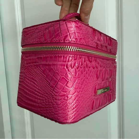 Brahmin | Bags | Brahmin Small Charmaine Makeup Case Bag Paradise Pink ...